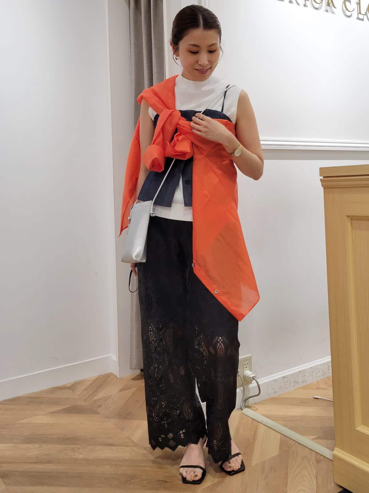 INEDのニットを使った岡山天満屋SUPERIORCLOSETのスタッフスタイリング ｜フランドル（FLANDRE）オンライン