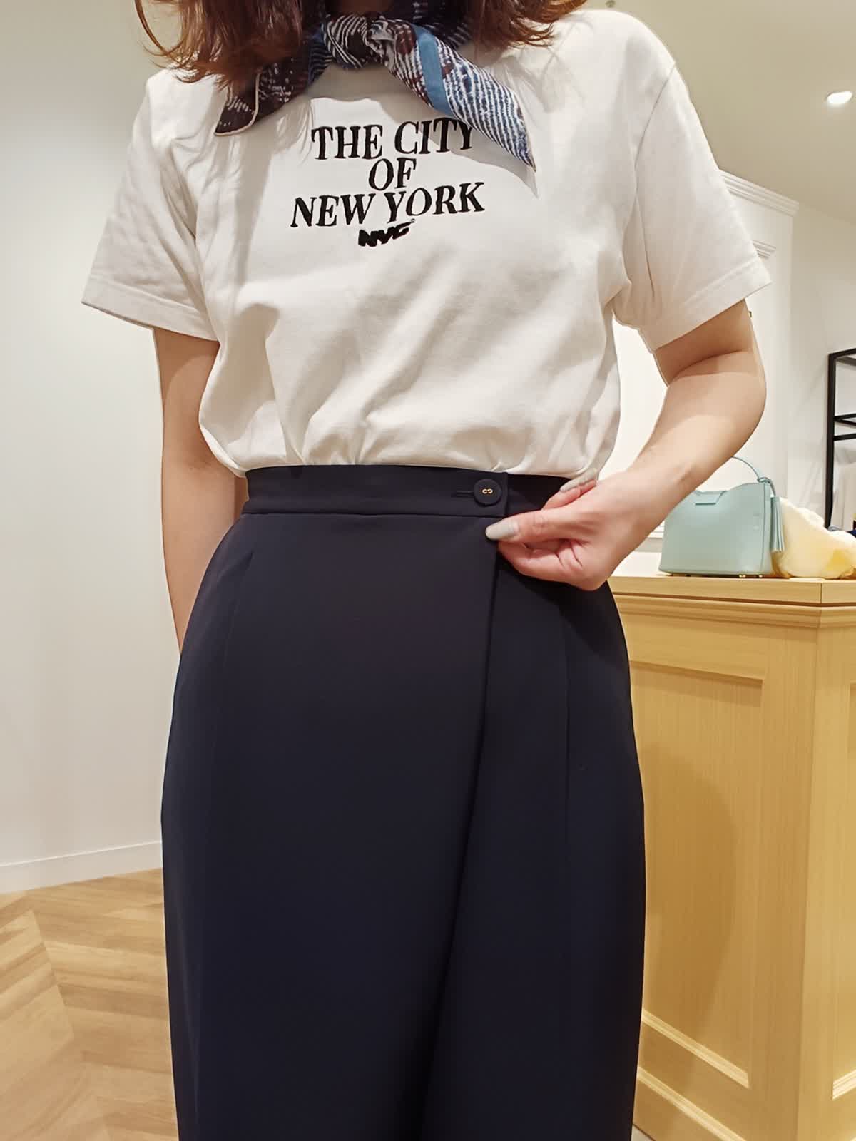 INED Lのニットを使った岡山天満屋SUPERIORCLOSETのスタッフスタイリング ｜フランドル（FLANDRE）オンライン