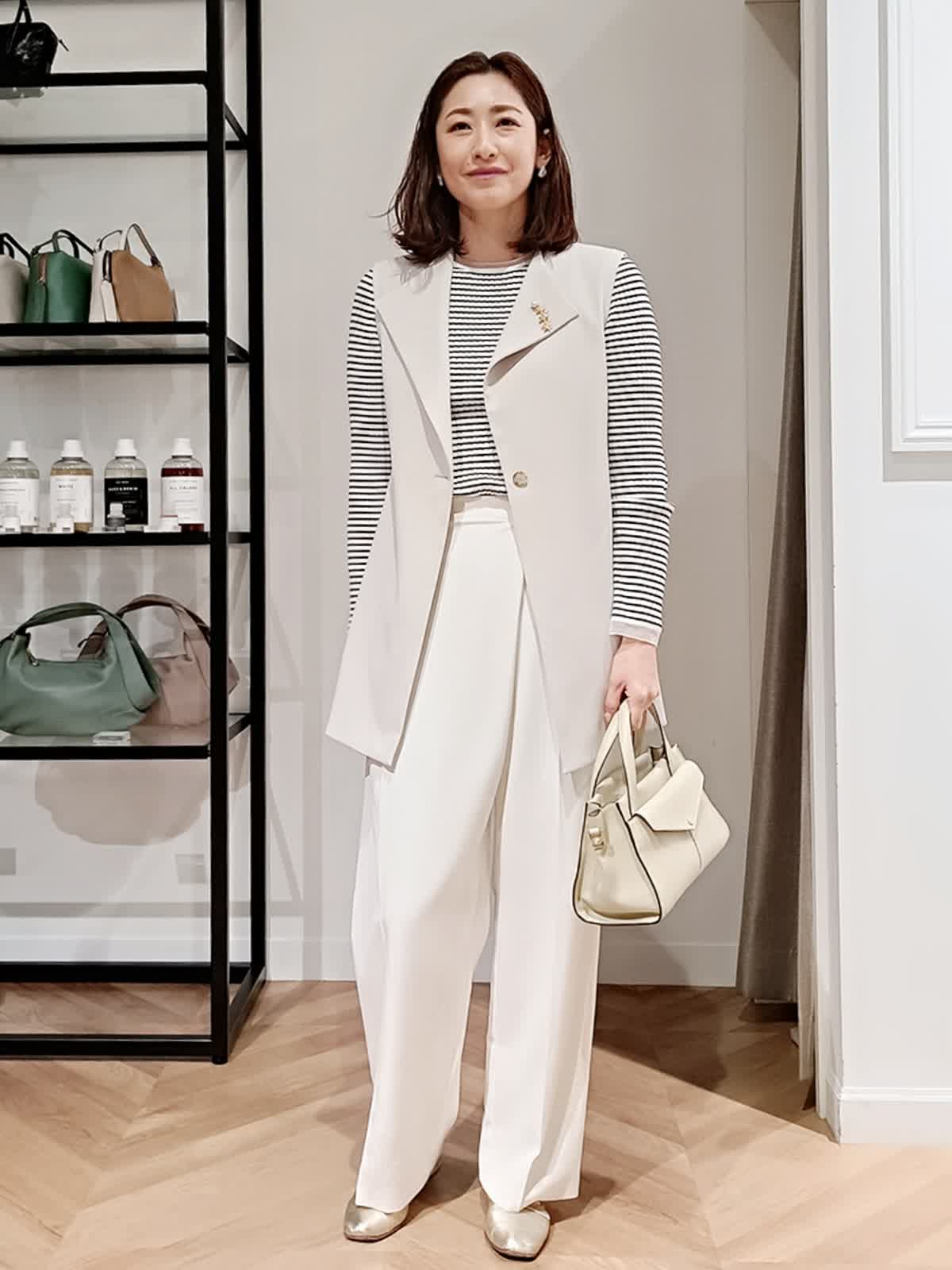 INEDのジャケットを使った岡山天満屋SUPERIORCLOSETのスタッフスタイリング ｜フランドル（FLANDRE）オンライン